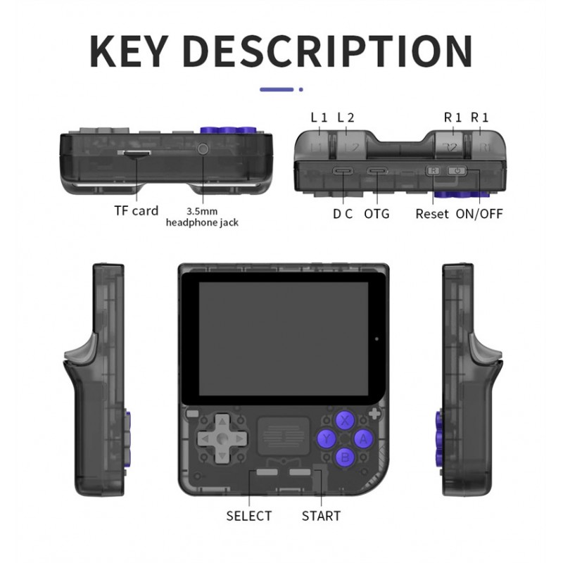 Powkiddy V10 Handheld Game Console Open Source Pocket Console